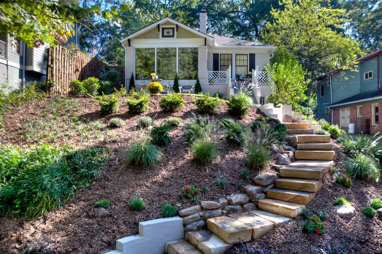 Hillside Front Yard Landscaping