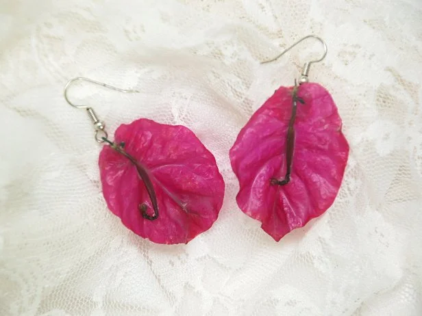 Dry flower earrings store