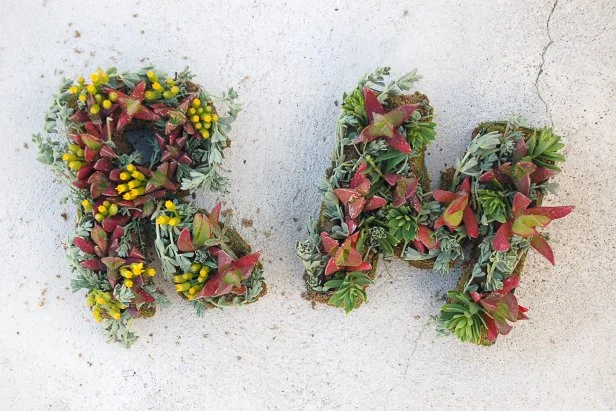 DIY Floral Wedding Monogram | HGTV