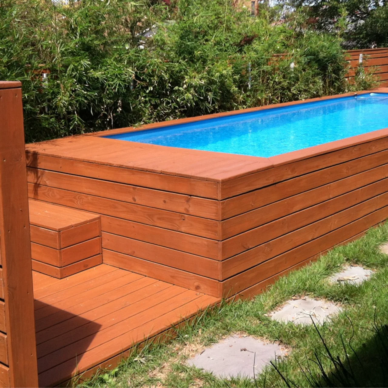 Shipping Container Pool With Deck
