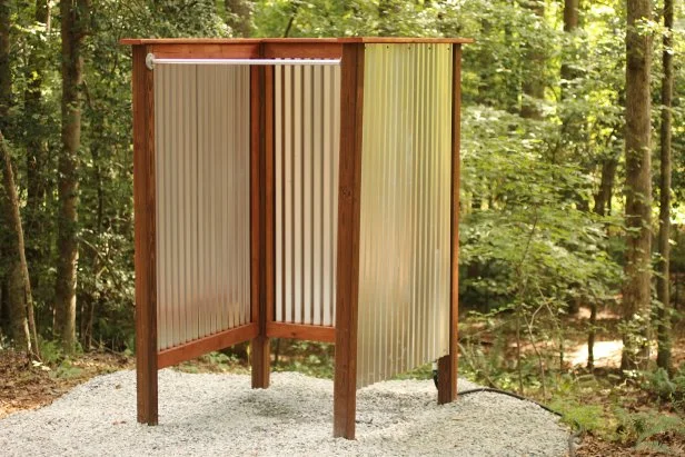 Diy Outdoor Shower Enclosure Building An OUTDOOR SHOWER