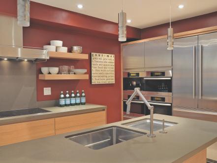 Enclosed Small Kitchen Layout Design