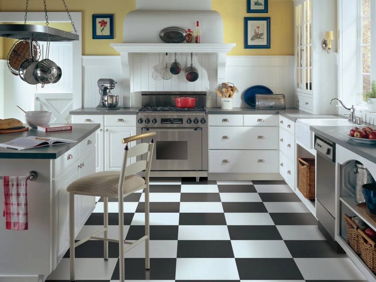 Vinyl kitchen floor store