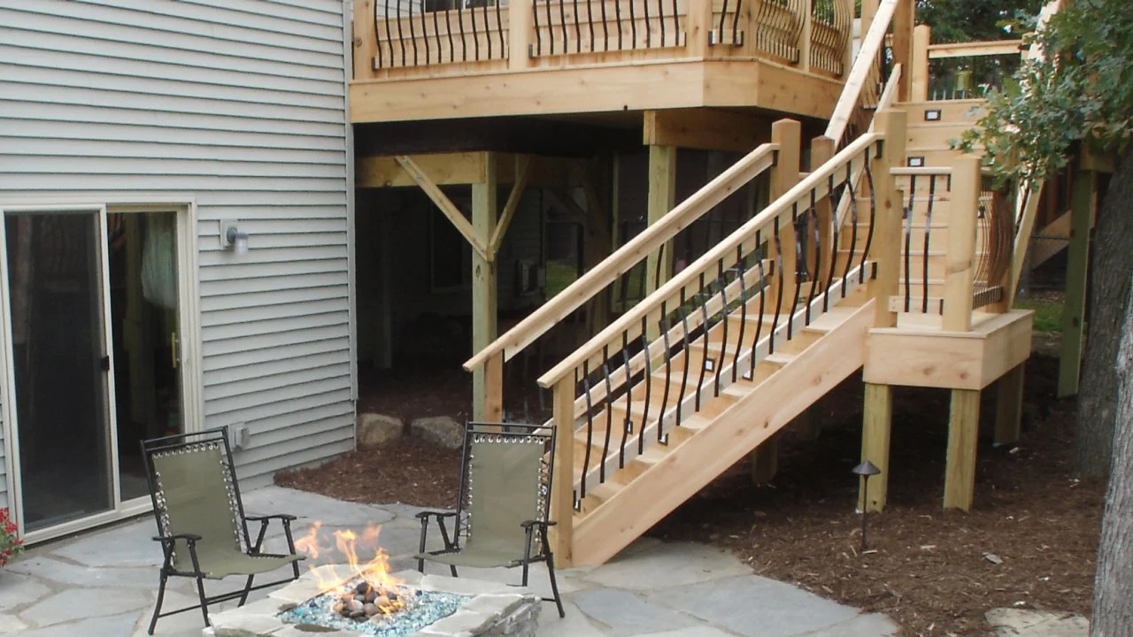 Backyard Patio Stairs