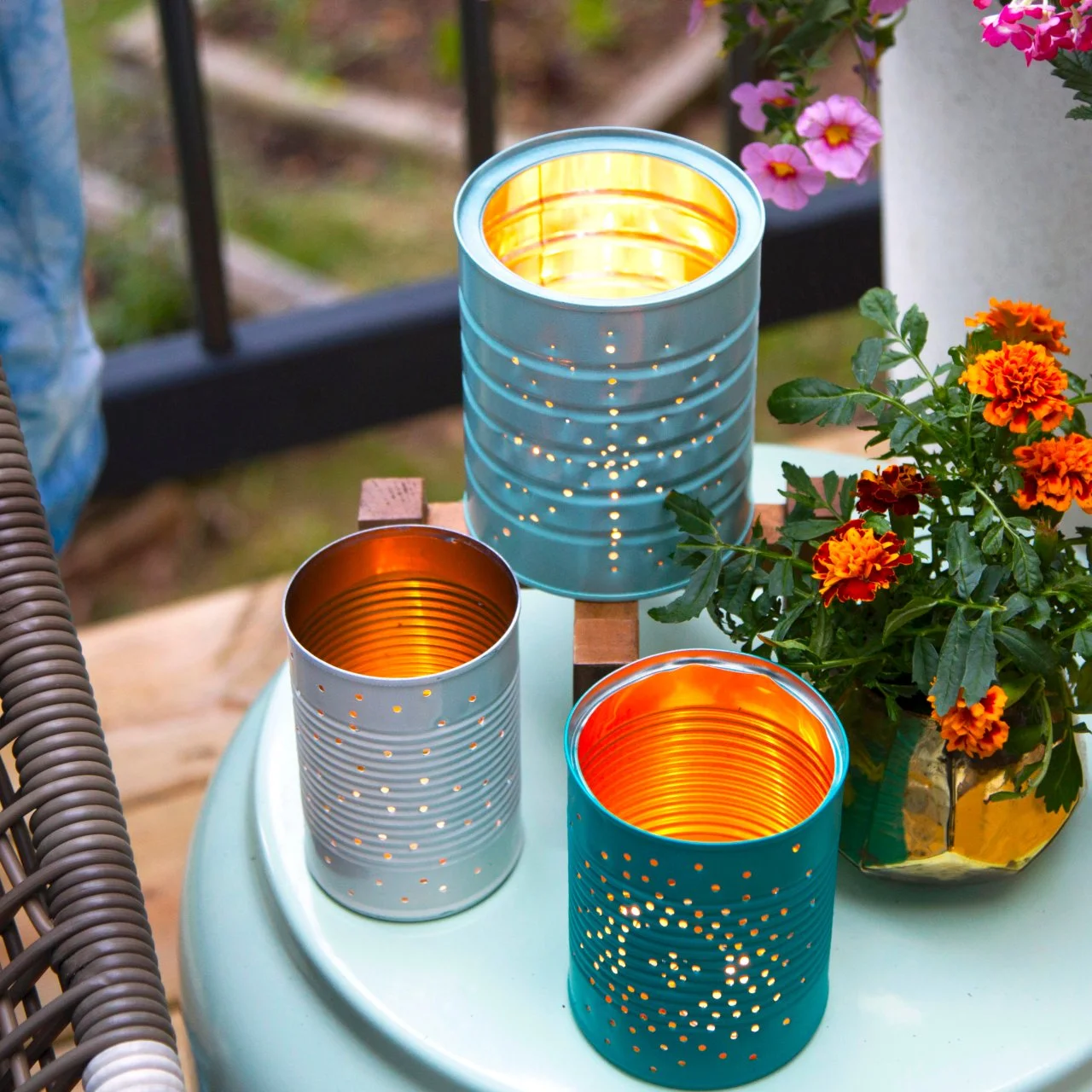 Tin can lantern store