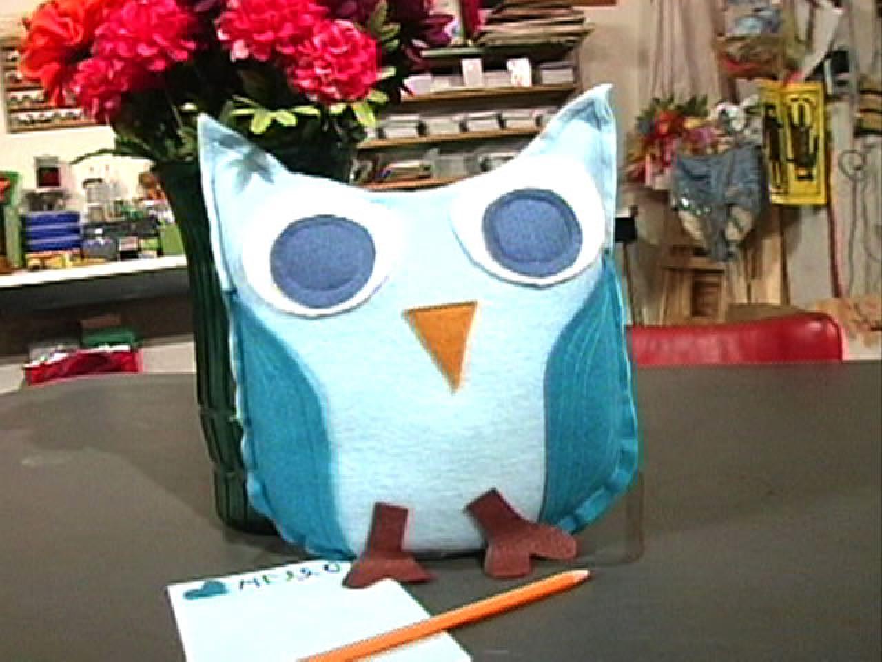 Stuffed Messenger Owl Card | HGTV