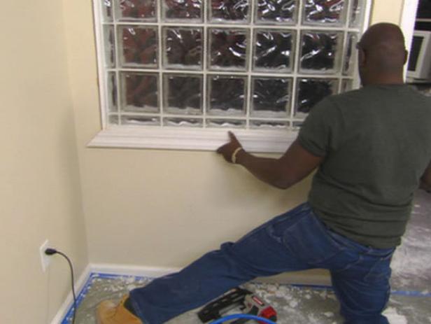 How to Install a Glass-Block Wall | HGTV