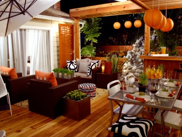 orange accent decor