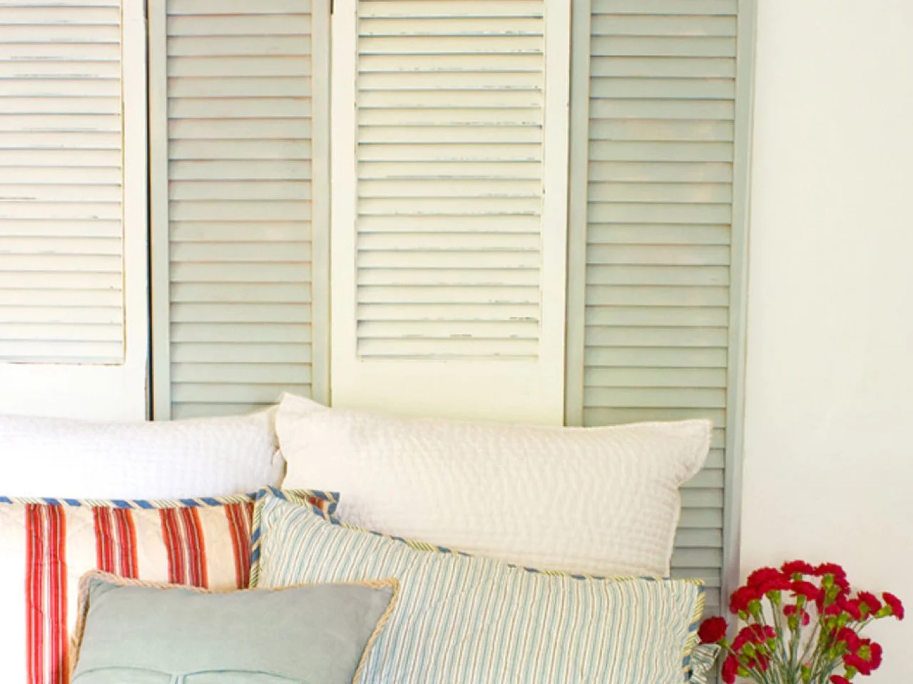 Coastal Cottage Style Shutter Headboard HGTV