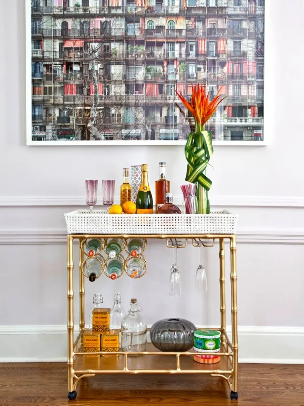 18 Bar Cart Ideas | How to Style the Perfect Bar Cart | HGTV