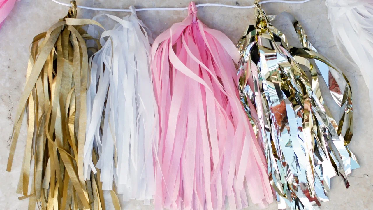 Make Your Own Tissue Paper Tassel Garland HGTV
