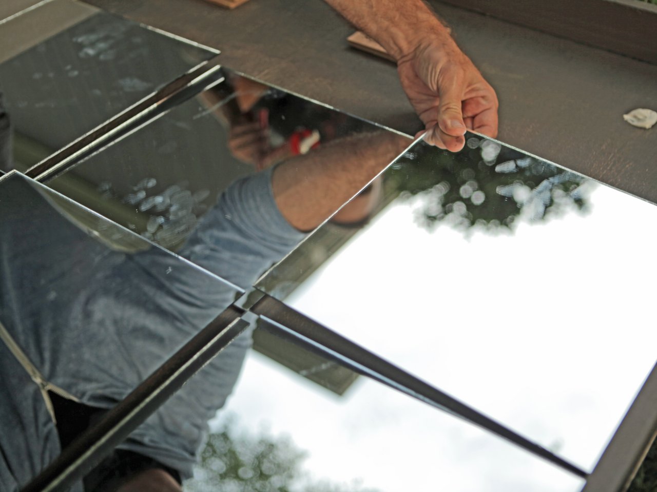 How to Make a Multi-Faceted Wall Mirror | HGTV Design Star | HGTV