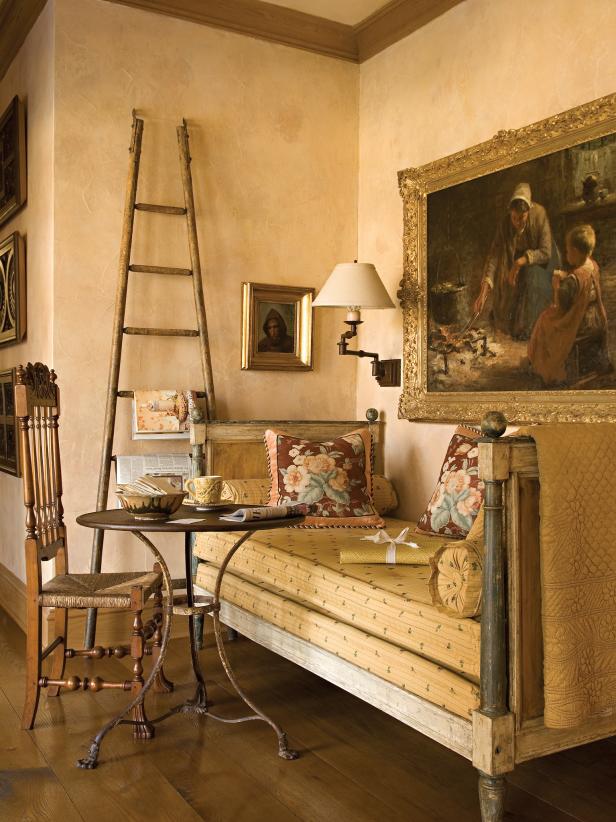 Rustic French Country Sitting Rooms