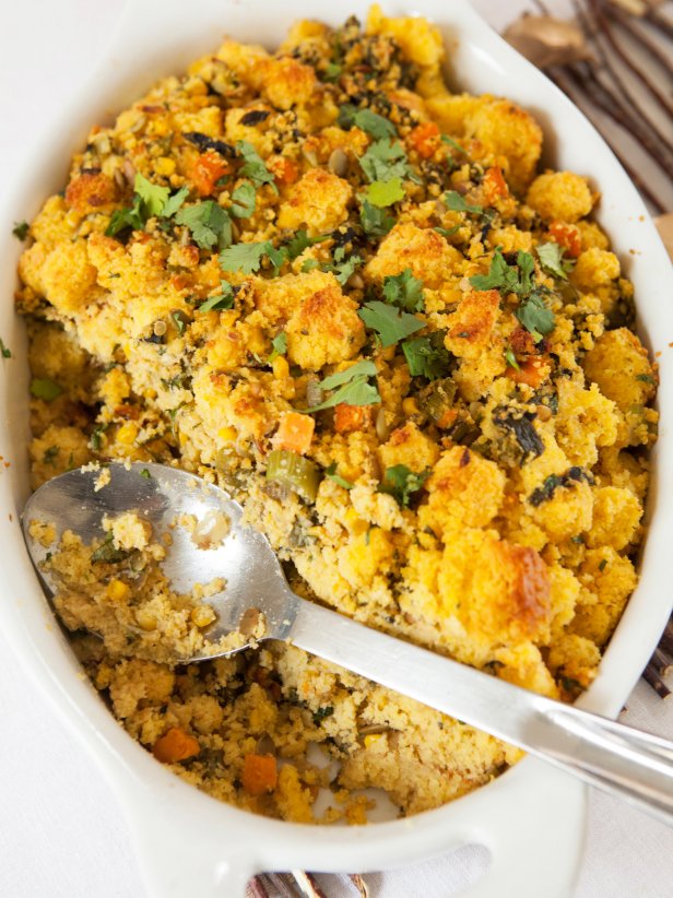 Southwestern-Style Poblano Cornbread Stuffing Recipe | HGTV