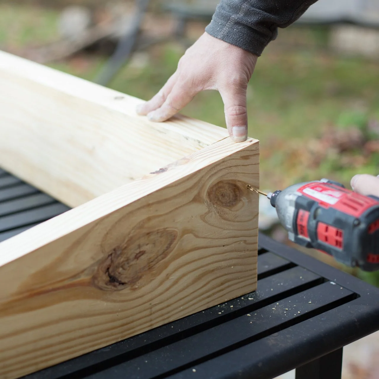 Sawing pressure treated wood store