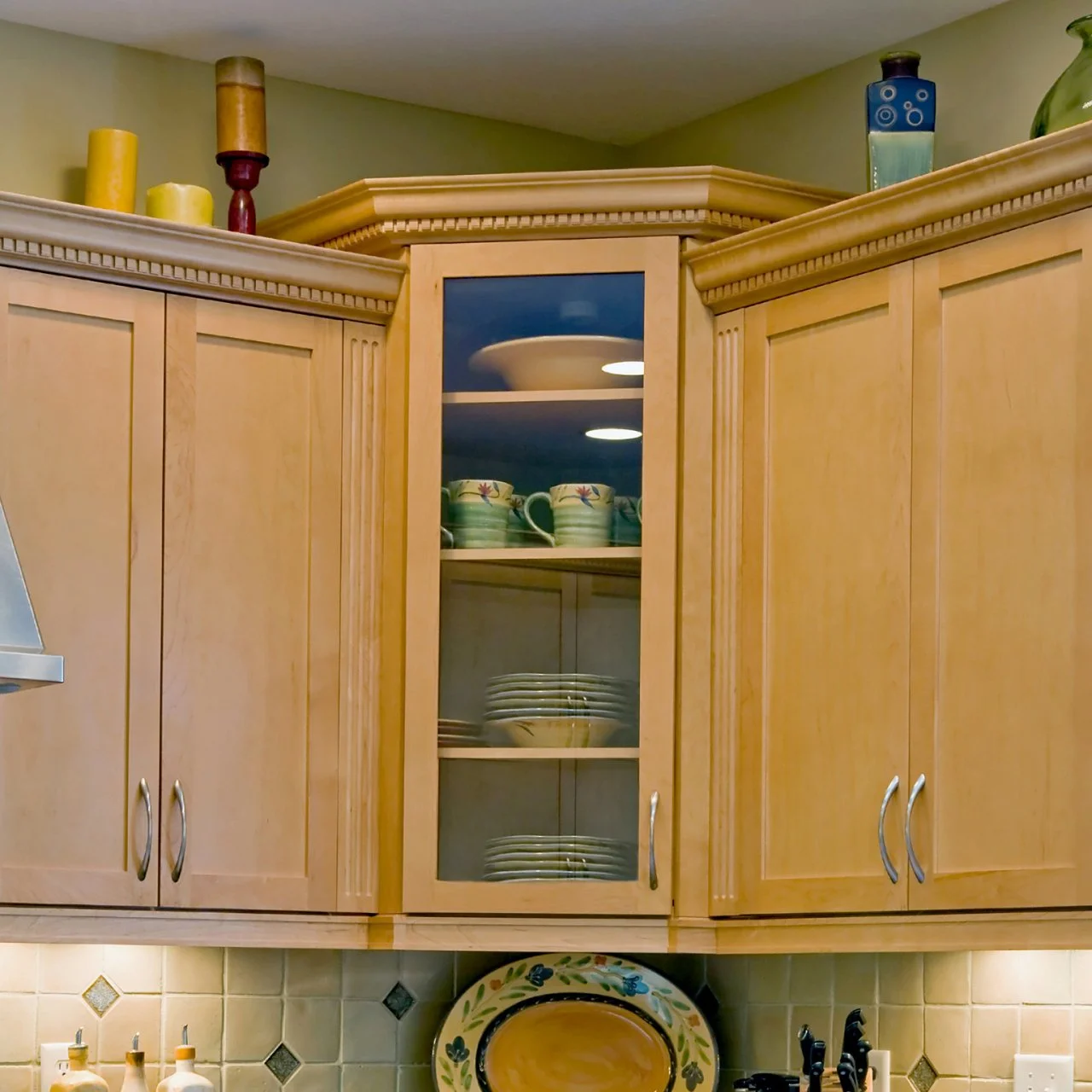 Kitchen cabinet corner shelf store