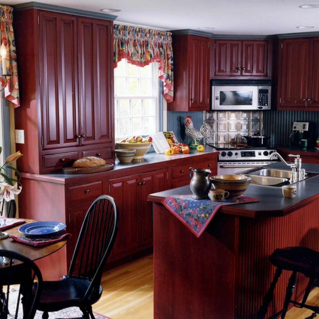 Red Country Kitchen Ideas