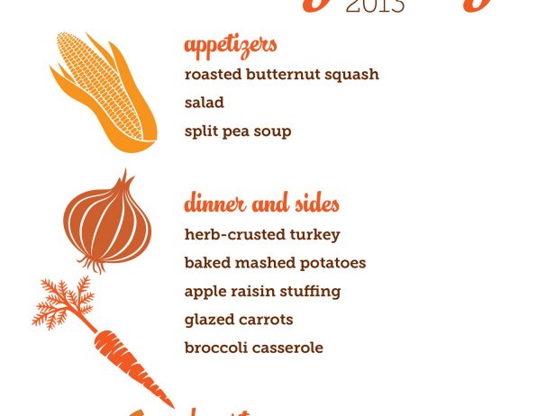 Download Customizable Thanksgiving Menus | HGTV