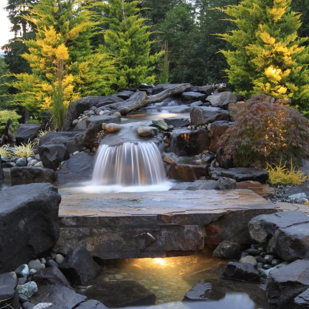 Wooded Backyard Oasis | Alderwood Landscaping | HGTV