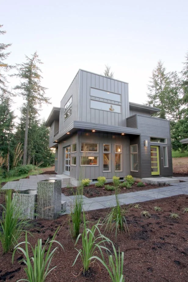 Sleek Modern Home Set on Lush Tree-Covered Lot | HGTV