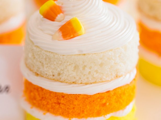 Mini Candy-Corn Layer Cake Recipe | HGTV