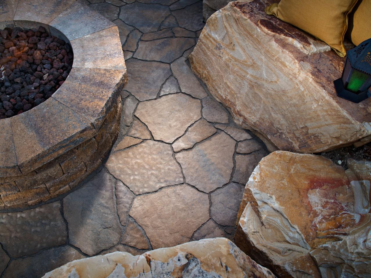 Rustic Natural Stone Fire Pit