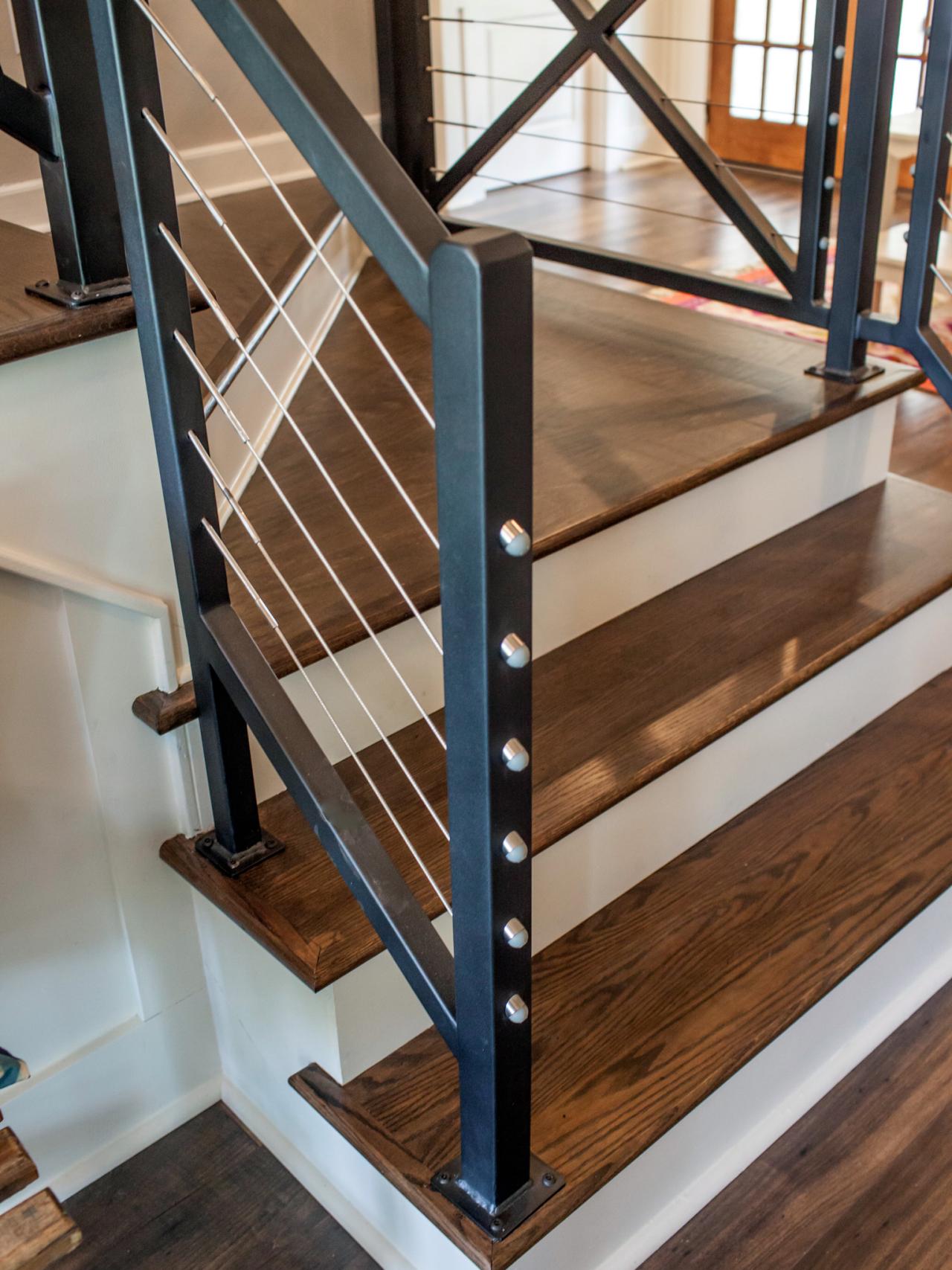 Fixer Upper Iron Stair Railing