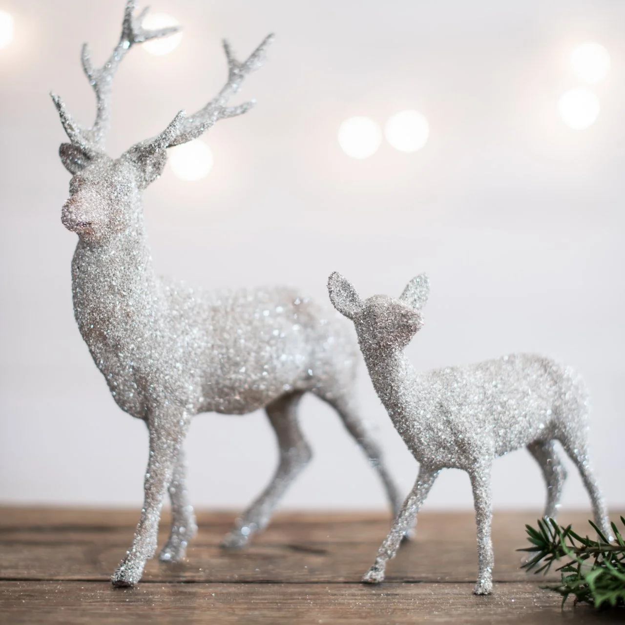 glitter reindeers
