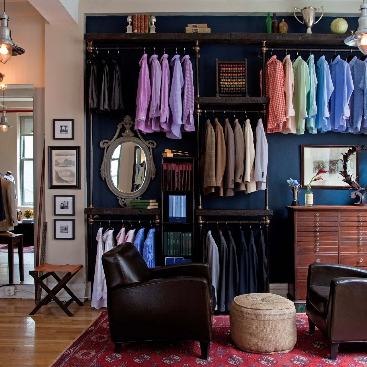 men's clothes closet