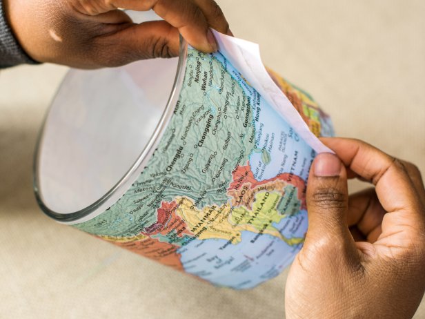 How to Make a Map-Embellished Vase | 10 Tips for Easy Entertaining | HGTV