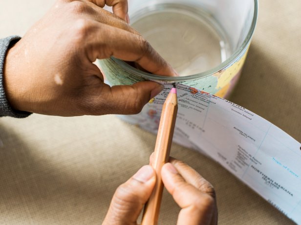 How to Make a Map-Embellished Vase | 10 Tips for Easy Entertaining | HGTV