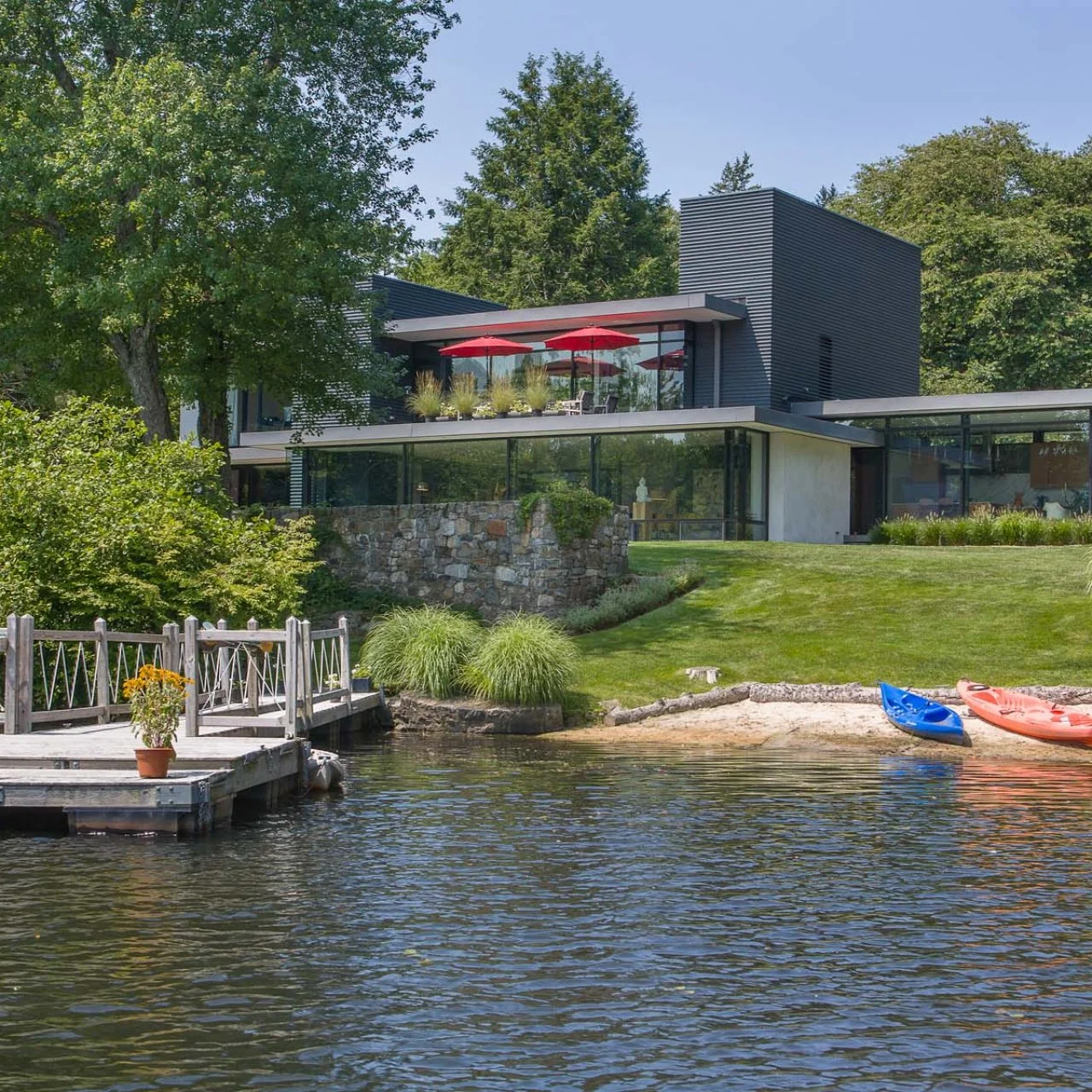 Mid century lake house store