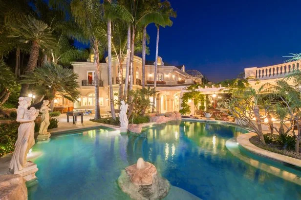 Tour a European-Style Villa With a Palatial Pool | HGTV