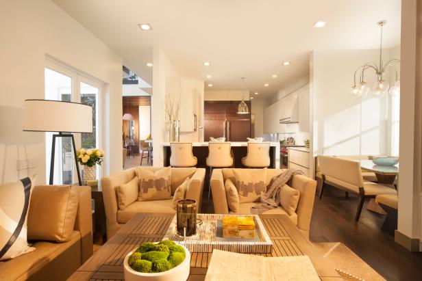 Cozy Living Room Open Plan