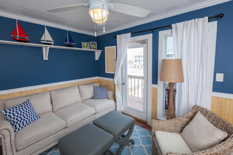 All-American Beachfront Office and Den | Beach Flip | HGTV