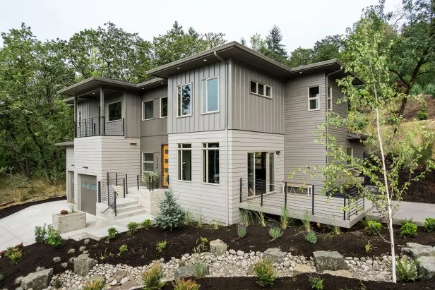 Contemporary Gray Home With Chef's Kitchen, Spa Bath | HGTV