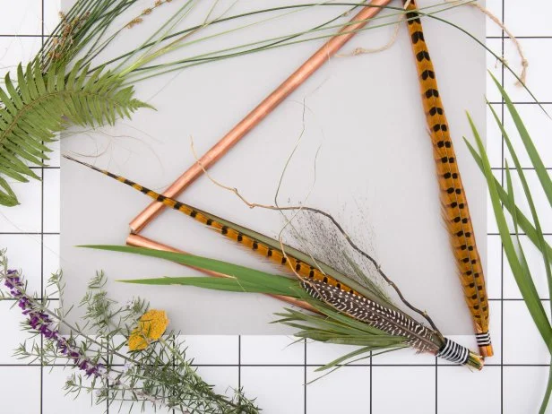 How to Make a Modern Triangle Wreath From Copper Pipe | HGTV