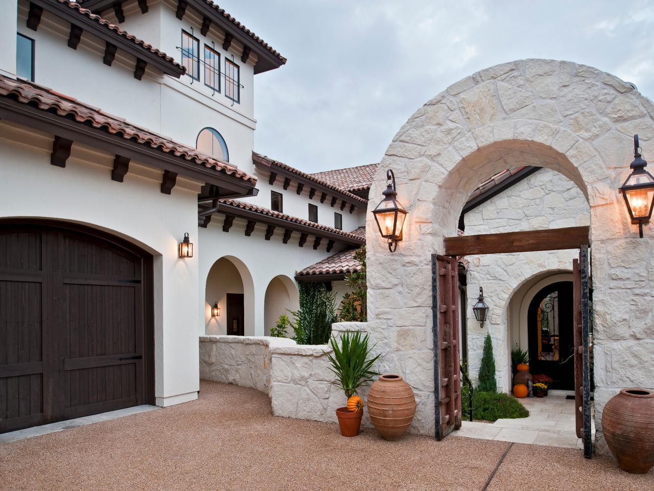 Exterior Spanish Style Homes Gates