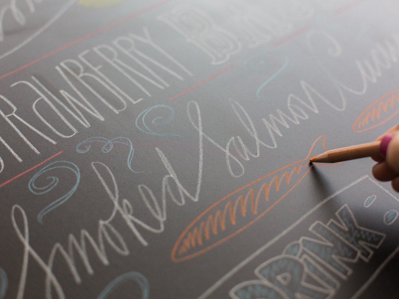 DIY Hand-Lettered Party Menu | HGTV