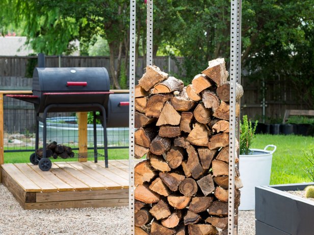 Make a DIY Firewood Holder | HGTV