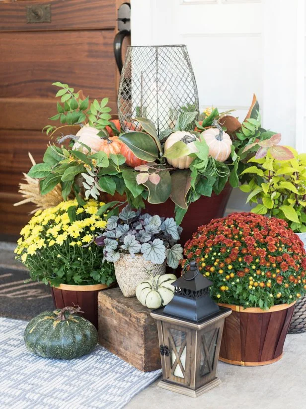 potted flowers for fall