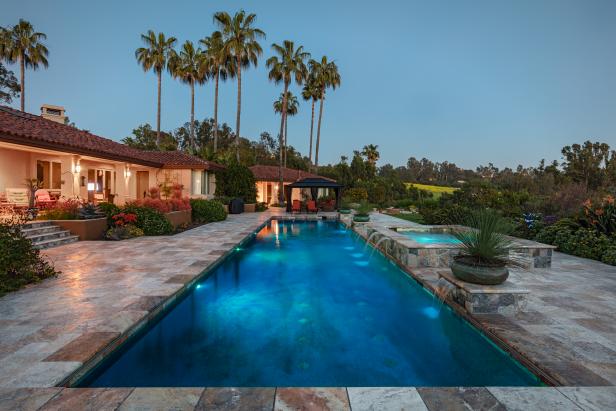 Mediterranean Villa Receives Sleek Pool & Spa | Distinguished Pools ...