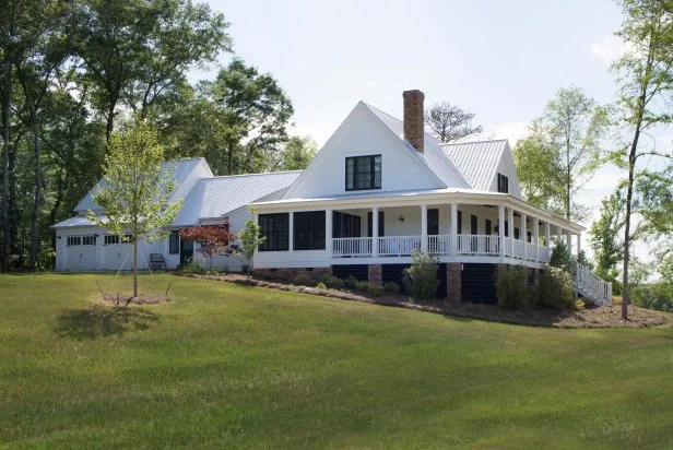 Modern-Day Farmhouse With Wraparound Porch | HGTV