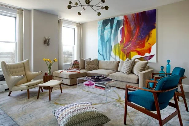 multi coloured rooms