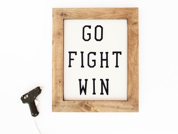 How to Make a Sporty Tailgating Letter Board | HGTV