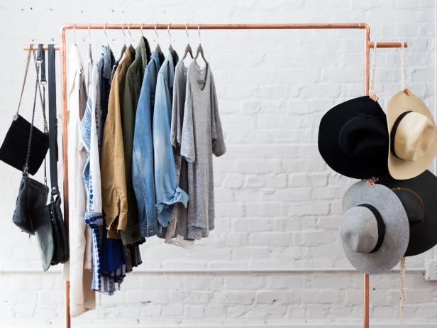 DIY Copper Clothes Rack | Room Makeovers to Suit Your Life | HGTV