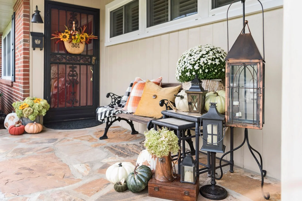 fall front door decorations