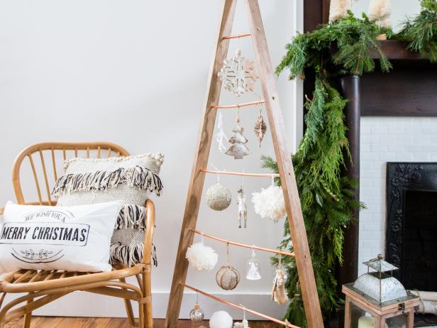 DIY Life-Sized Ornament Christmas Tree | HGTV