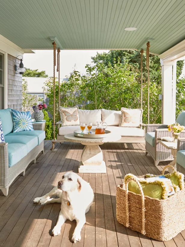 covered front deck ideas