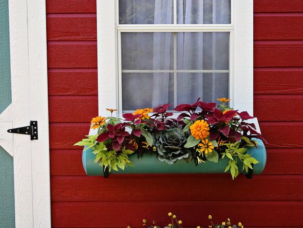 How to Make a Cute PVC Window Box | HGTV